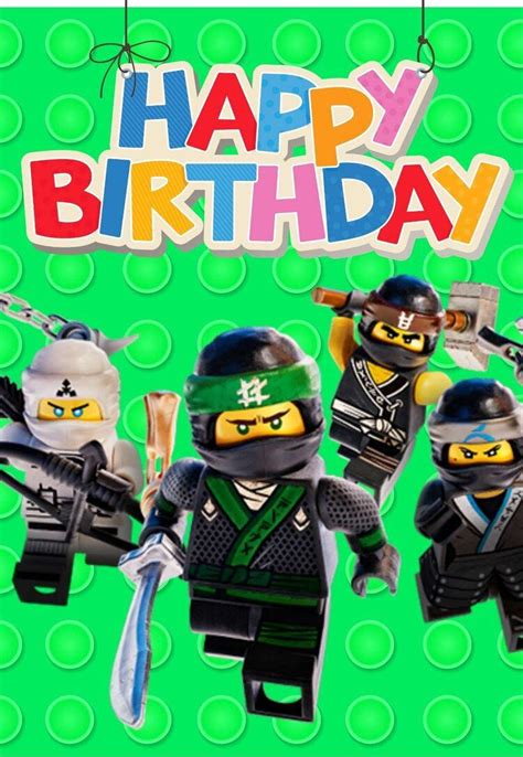 Printable Ninjago Birthday Cards Free Printable Birthday Cards
