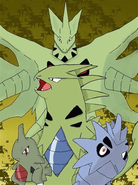 Tyranitar Evolution By Zatarazulay On Deviantart
