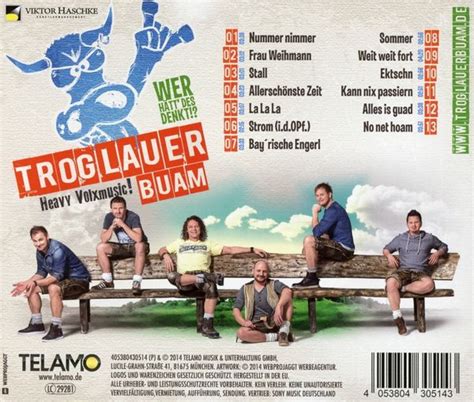 Troglauer Buam Troglauer Wer Hätt Des Denkt Cd Jpc