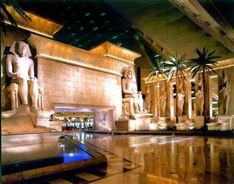 The Hotel Lobby Is Inside The Giant Pyramid At The Luxor Hotel Vegas