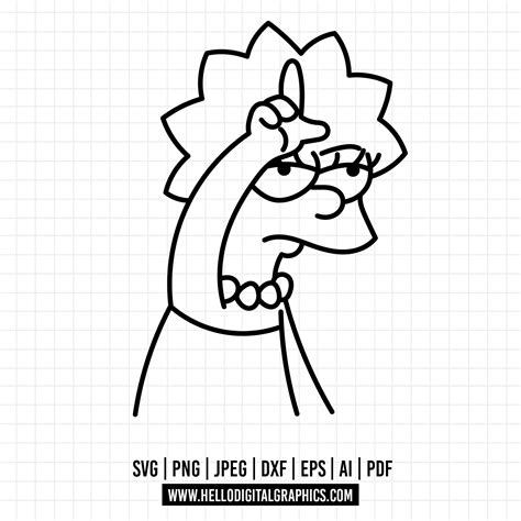 Cod1197 Lisa Svg Simpson Svg T Shirt Svg Design Svg Decor Svg Dec