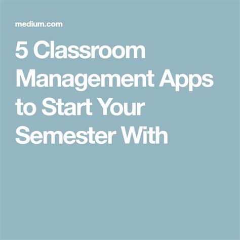 5 Classroom Management Apps To Start Your Year With Classroom Management Classroom App