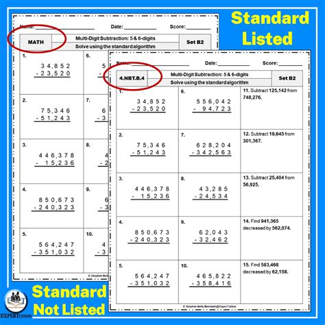 5 Digit And 6 Digit Addition And Subtraction With And Without Regrouping
