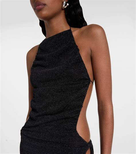 Oséree Lumière Open Back Maxi Dress Oseree