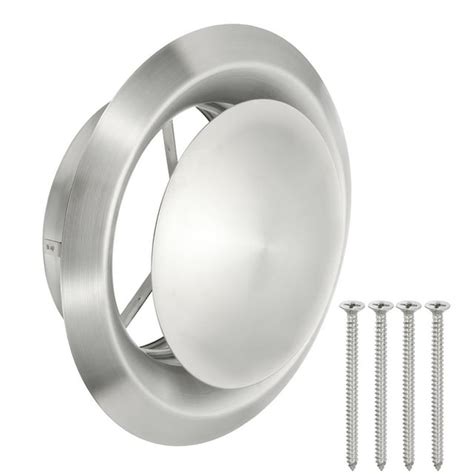 Uxcell Round Ceiling Diffuser 304 Stainless Steel Adjustable Wall Air