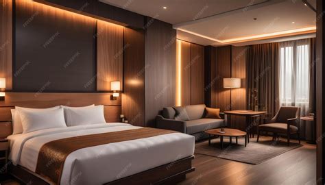 Premium Photo Interior Design Wood Color Modern Minimalistic Design