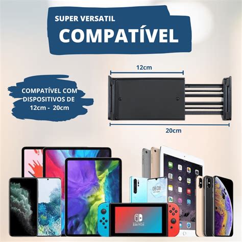 Suporte Celular Tablet Com Braço Articulado Universal Ajustável E