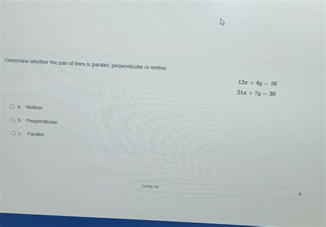 Solved Determine Whether The Pair Of Lines Is Parallel Chegg