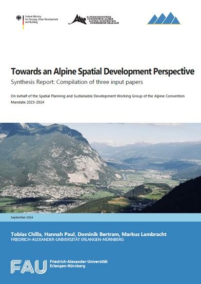 Towards An Alpine Spatial Development Perspective Angewandte Und