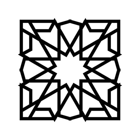 Islamic Geometric Pattern Line Icon Vector Illustration 28221474 Vector Art At Vecteezy