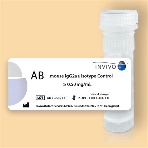 Mouse Igg2a ĸ Isotype Control Invivopure Invivo Biotech Services
