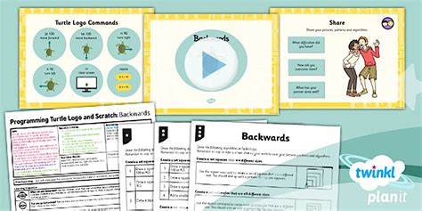 Computing Programming Turtle Logo And Scratch Backwards Year 3 Lesson