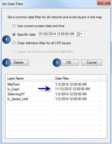 Setting The Time View For Lrs Data—arcmap Documentation