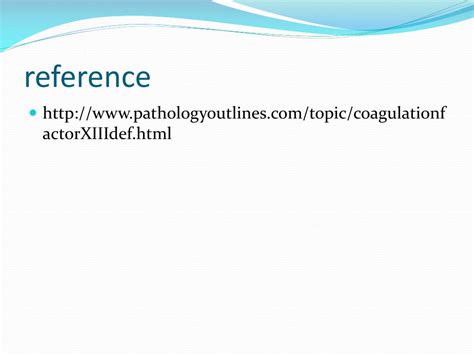 Ppt Factor 13 Deficiency Powerpoint Presentation Free Download Id