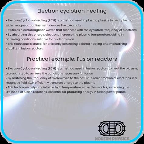 Electron Cyclotron Heating Efficient Targeted And Advanced