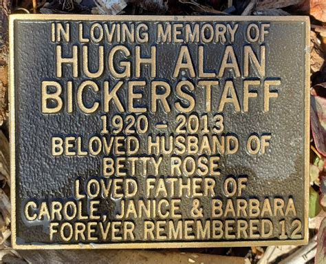 Hugh Alan Bickerstaff 1920 2013 Find A Grave Memorial