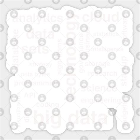 Data Word Cloud T Shirt Data Scientists Sticker Teepublic