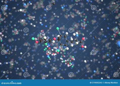 Thyroxine Molecule Chemical Structure Thyroid Gland Hormone Th