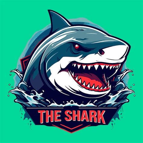 Premium Vector Scary Shark Logo Design