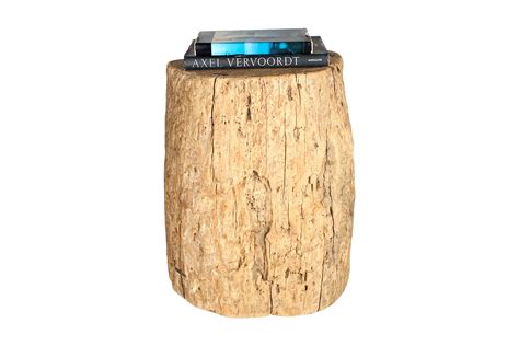 Weathered Teak Wood End Table With Staple Cleat Accents For Sale At 1stdibs