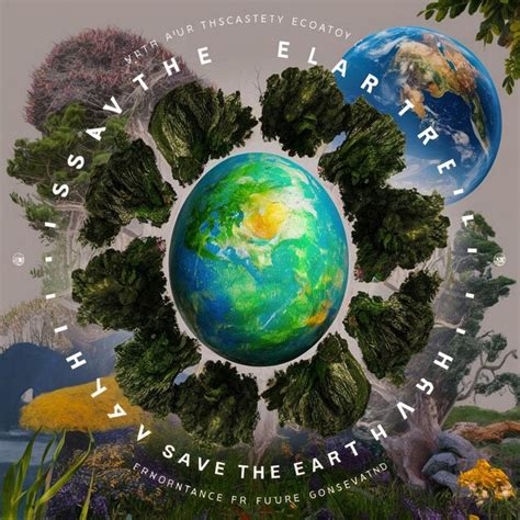 A Circle Of Earth With The Earths Earth And The Earth Premium Ai