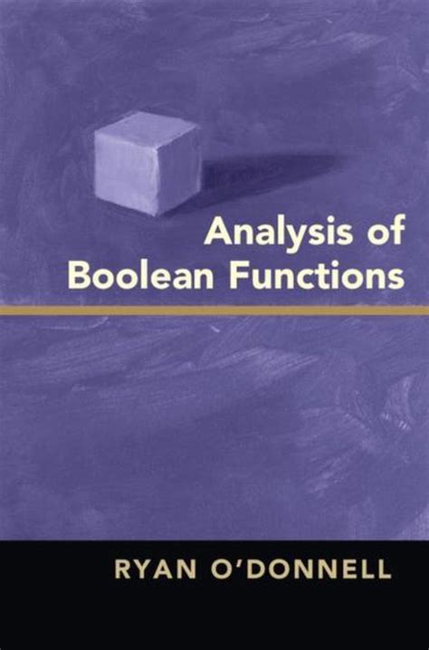 Analysis Of Boolean Functions 9781107038325 Ryan Odonnell Boeken Bol
