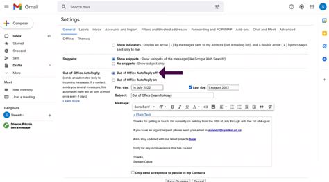 How To Set Up An Automatic Out Of Office Reply In Gmail 2023