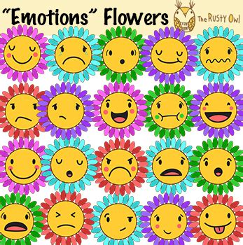 Emotions Flowers By The Rusty Owl Tpt