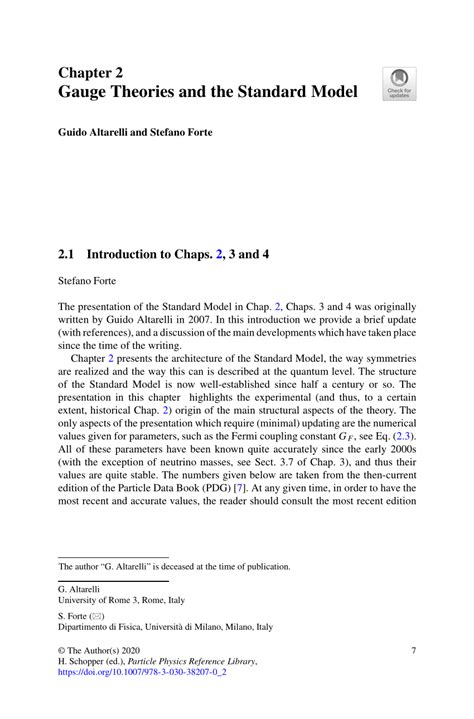 Pdf Gauge Theories And The Standard Model