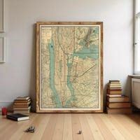 Illustrated Map Of Nyc New York City 8x10 Etsy Israel