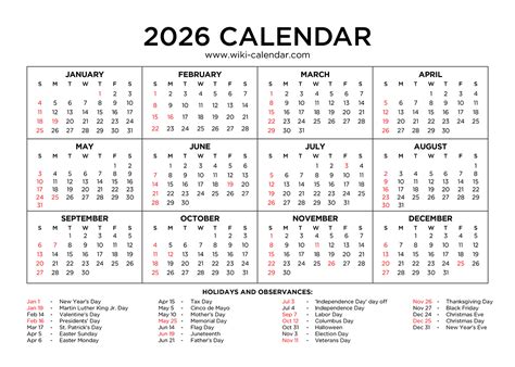 Printable Calendar With Holidays Plan Your Year Ahead — Calendars 123