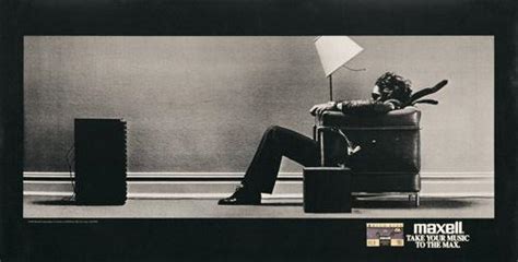 Unopened Vintage Maxell Blown Away Tape Guy Poster Original Promo