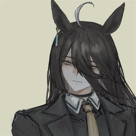 Tmoap 04 Manhattan Cafe Umamusume Umamusume Highres 1girl Ahoge Black Choker Black Coat