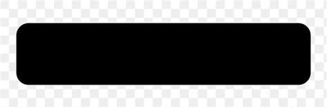 Black Rectangle Png Sticker For Home Decor
