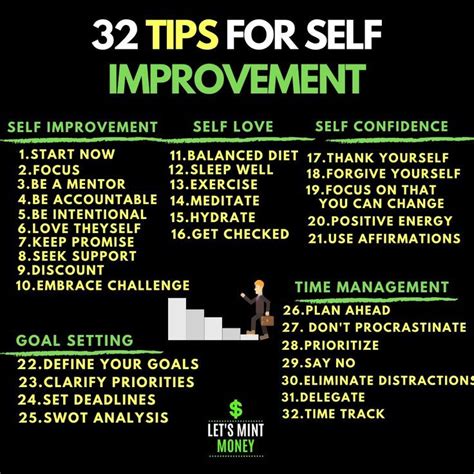 32 Tips For Self Improvement Self Improvement Self Improvement Tips