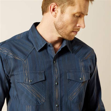 Mens Ariat Hansen Retro Fit Snap Front Shirt 10062225 High Country