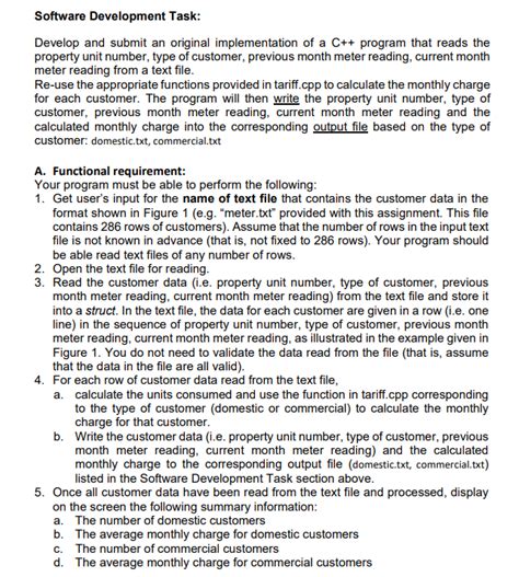 Software Development Task Develop And Submit An