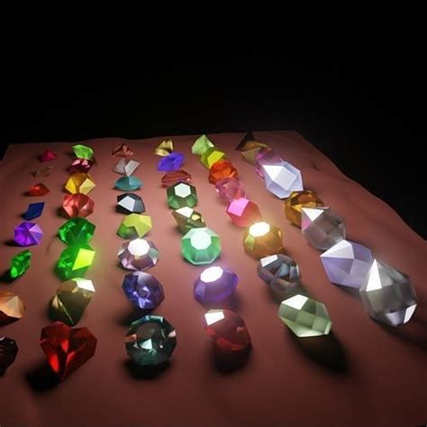 3d Model Low Poly Gems Pack 1 Vr Ar Low Poly Cgtrader