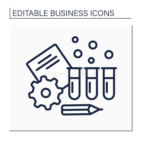Testing Line Icon Stock Vector Illustration Of Solution 220862445