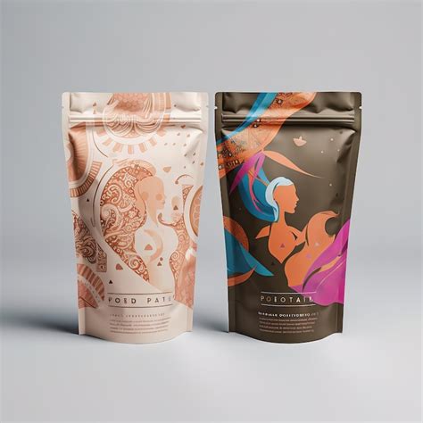 Pouch Packaging Design For Mockup Premium Ai Generated Image
