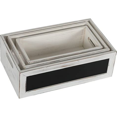 China Farmhouse Nesting Crates Solid Wood Organizer Manufacturers