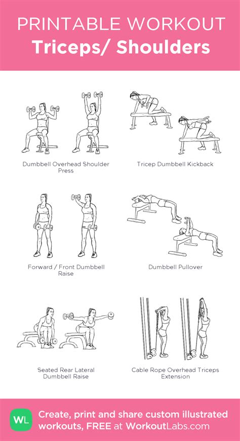 Triceps Shoulders Gym Workout Plan For Women Upper Body Workout Gym