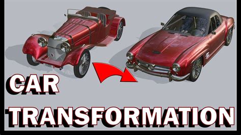 Car Transformation Animation Nodes Addon Blender 282 Youtube