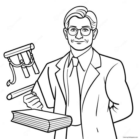 Lawyer Coloring Page 52633 41627