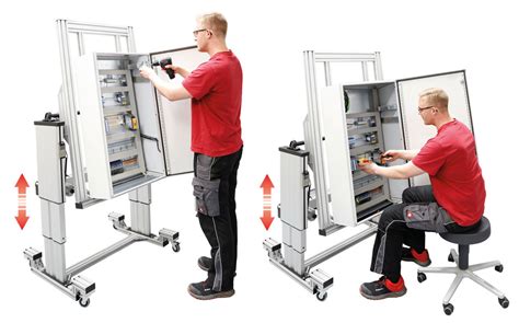 Mobile And Ergonomic Assembly Table For Control Cabinet Construction