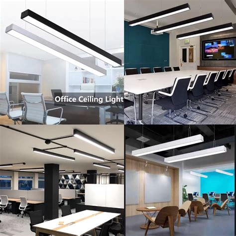 Led T8 Linear Light 4ft Casing Tube Fitting Ceiling Wall Lighting Black