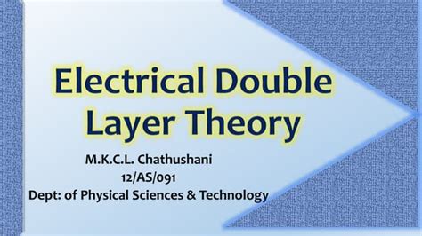 Electrical Double Layer Pptx