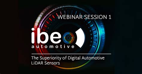 Ibeo Automotive Systems Gmbh On Linkedin Lidar Ibeo Webinar