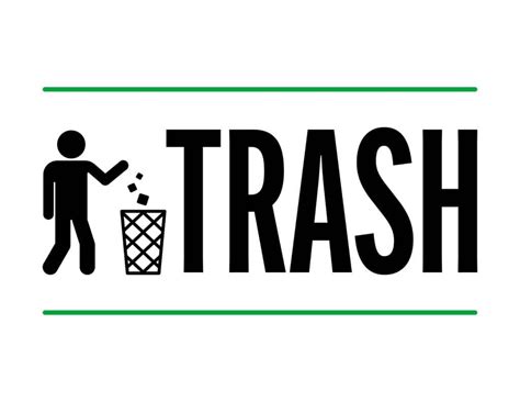 Printable Image Trash Sign Free Free Download And Print For You