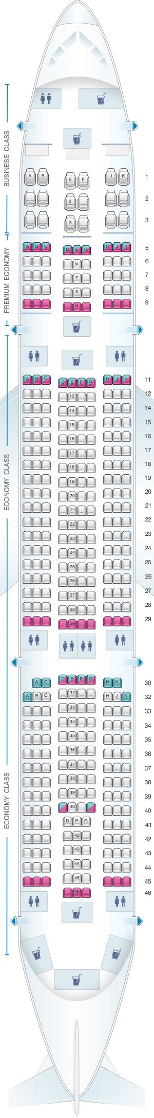 Seat Map Air Caraibes Airbus A350 900 Seatmaestro